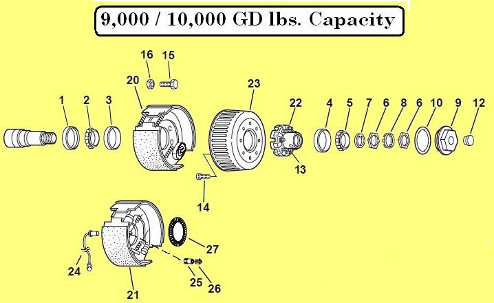 Dexter Axle 9K/10K GD