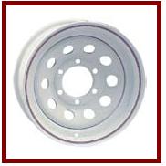 14X5.5 545 WHITE MOD 10 HOLE WHEEL 3.19 PILOT